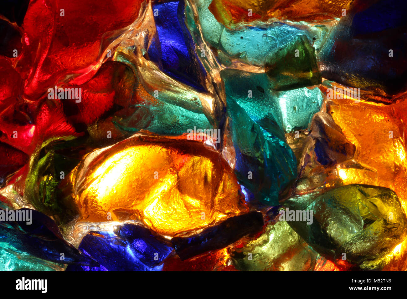 Closeup of back lit stained abstract glass pattern Stock Photo - Alamy