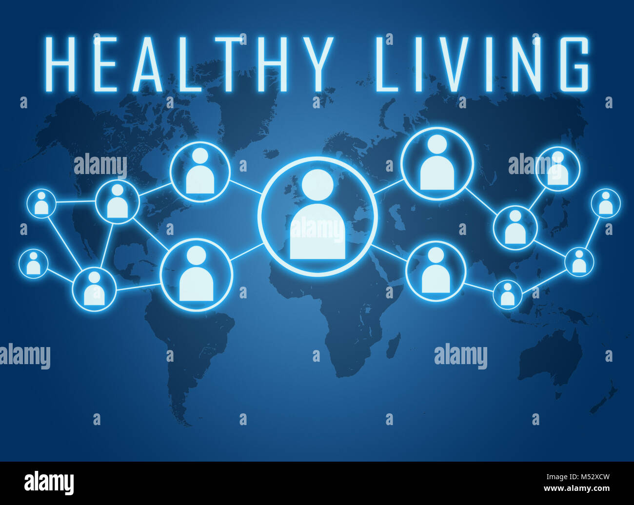 Healthy living text concept Stock Photo - Alamy