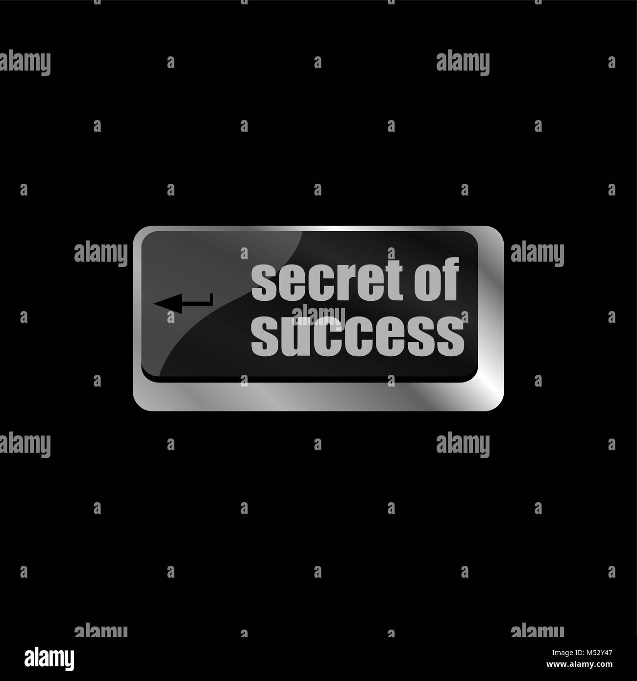 secret of success button on computer keyboard key Stock Photo - Alamy