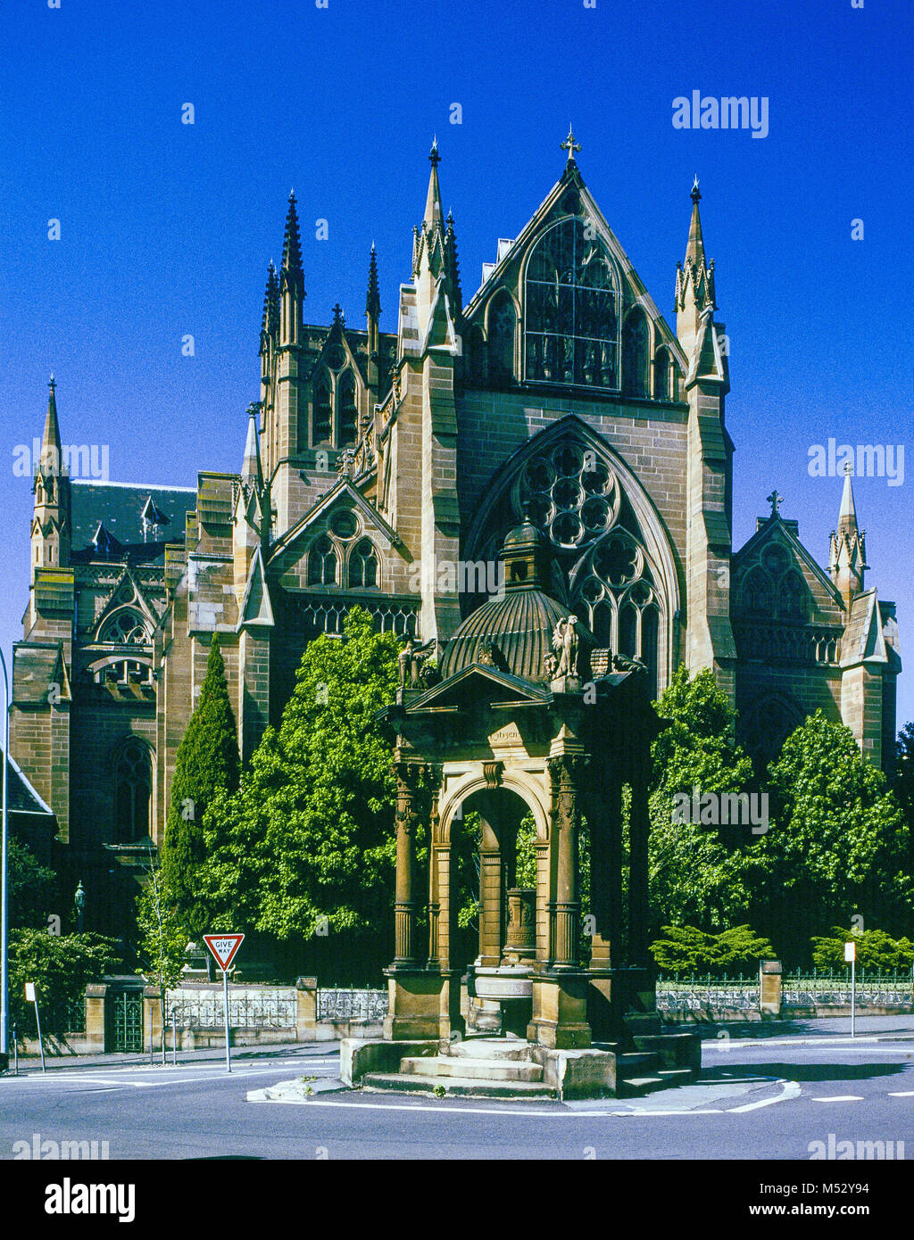 The Frazer Fountain seen at the northern end of St Mary's Cathdral in ...