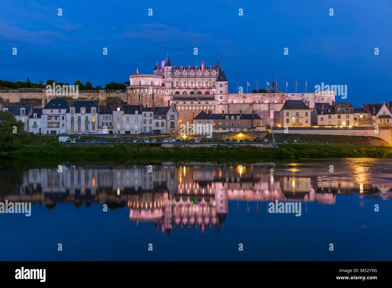 Amboise castle in the Loire Valley - France Stock Photo - Alamy