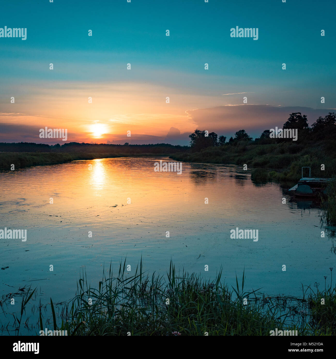 The Warta polish river Stock Photo - Alamy
