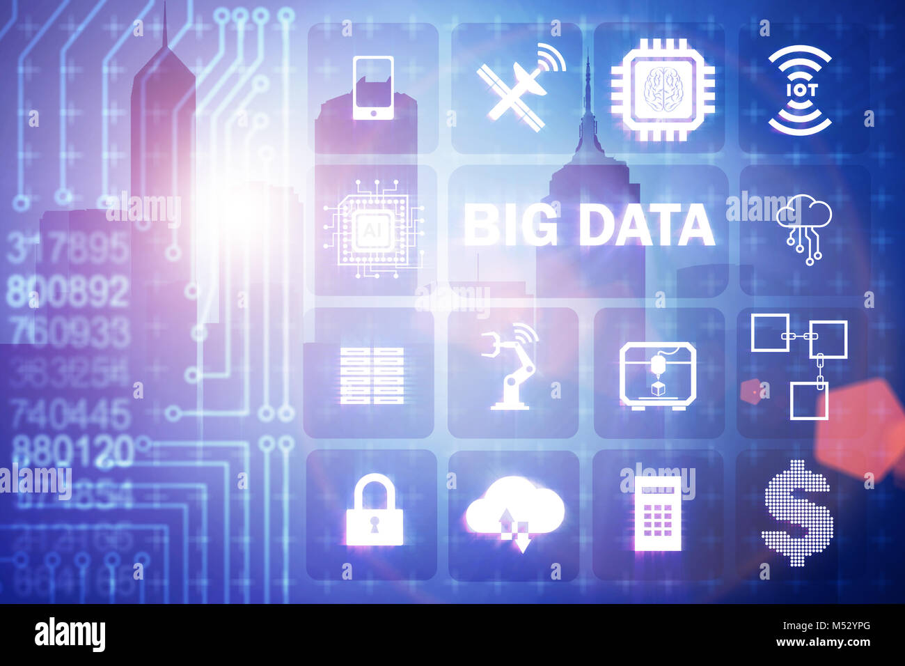 Big data modern computing concept Stock Photo - Alamy