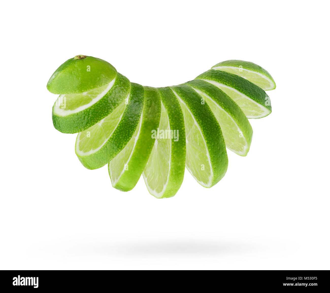 sliced fresh lime Stock Photo - Alamy