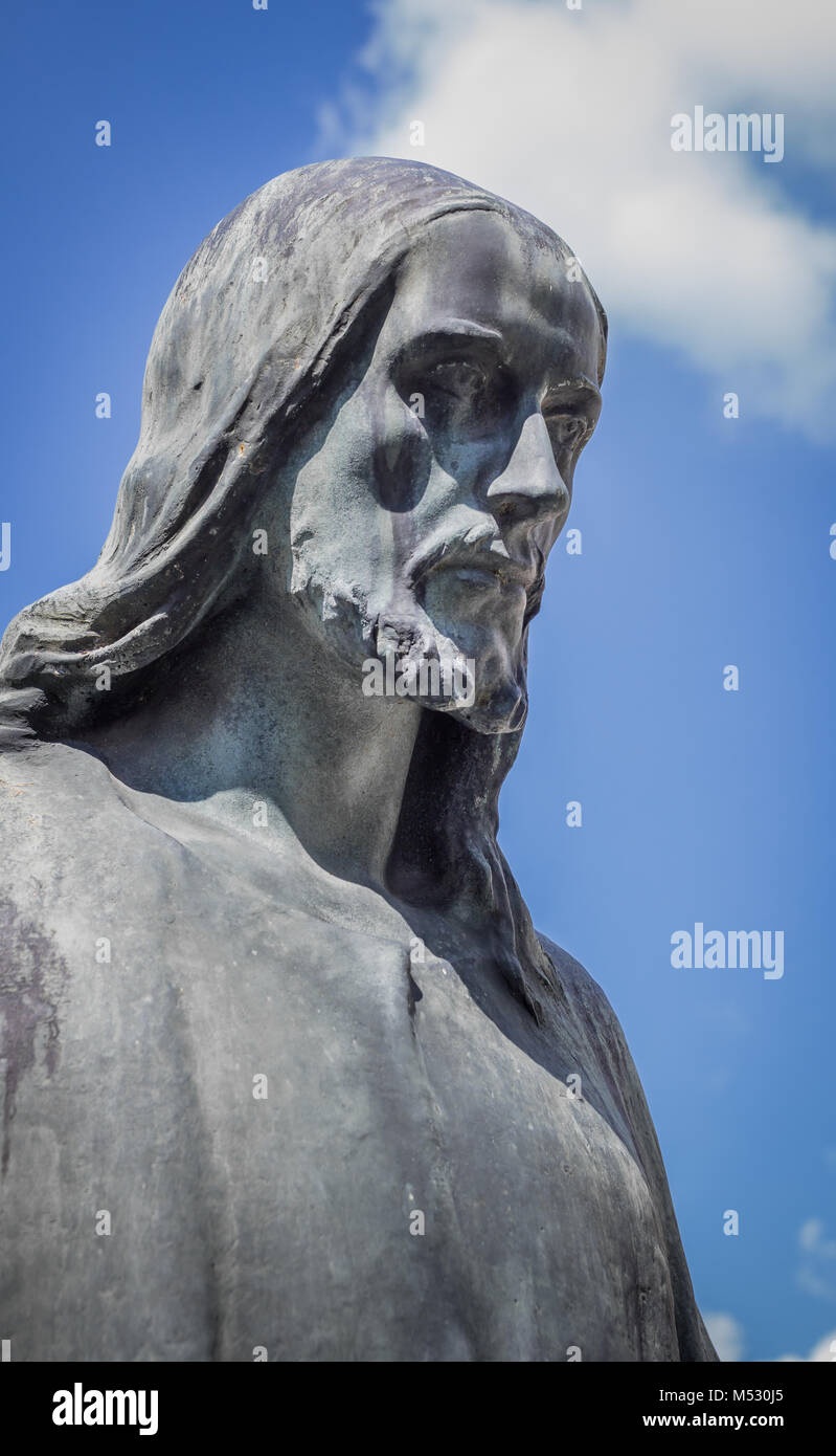Christ the redeemer face hi-res stock photography and images - Alamy