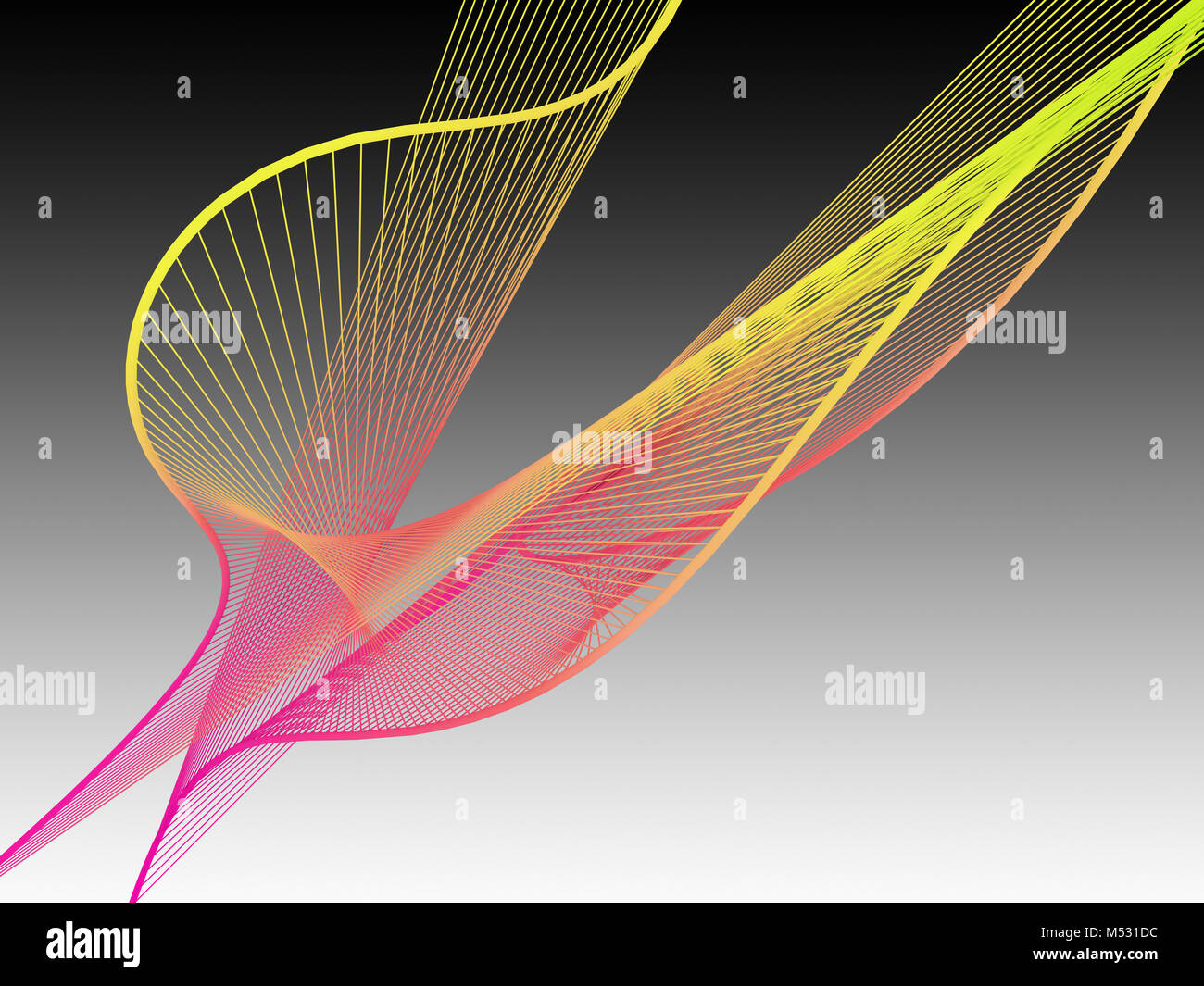 Dynamic and Bright Linear Spiral with Colorful Gradient Stock Photo - Alamy