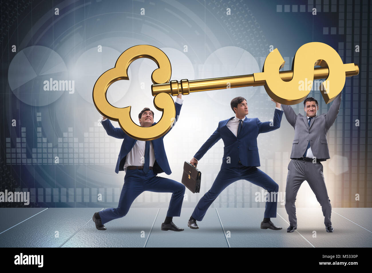 Man holding giant key hi-res stock photography and images - Alamy