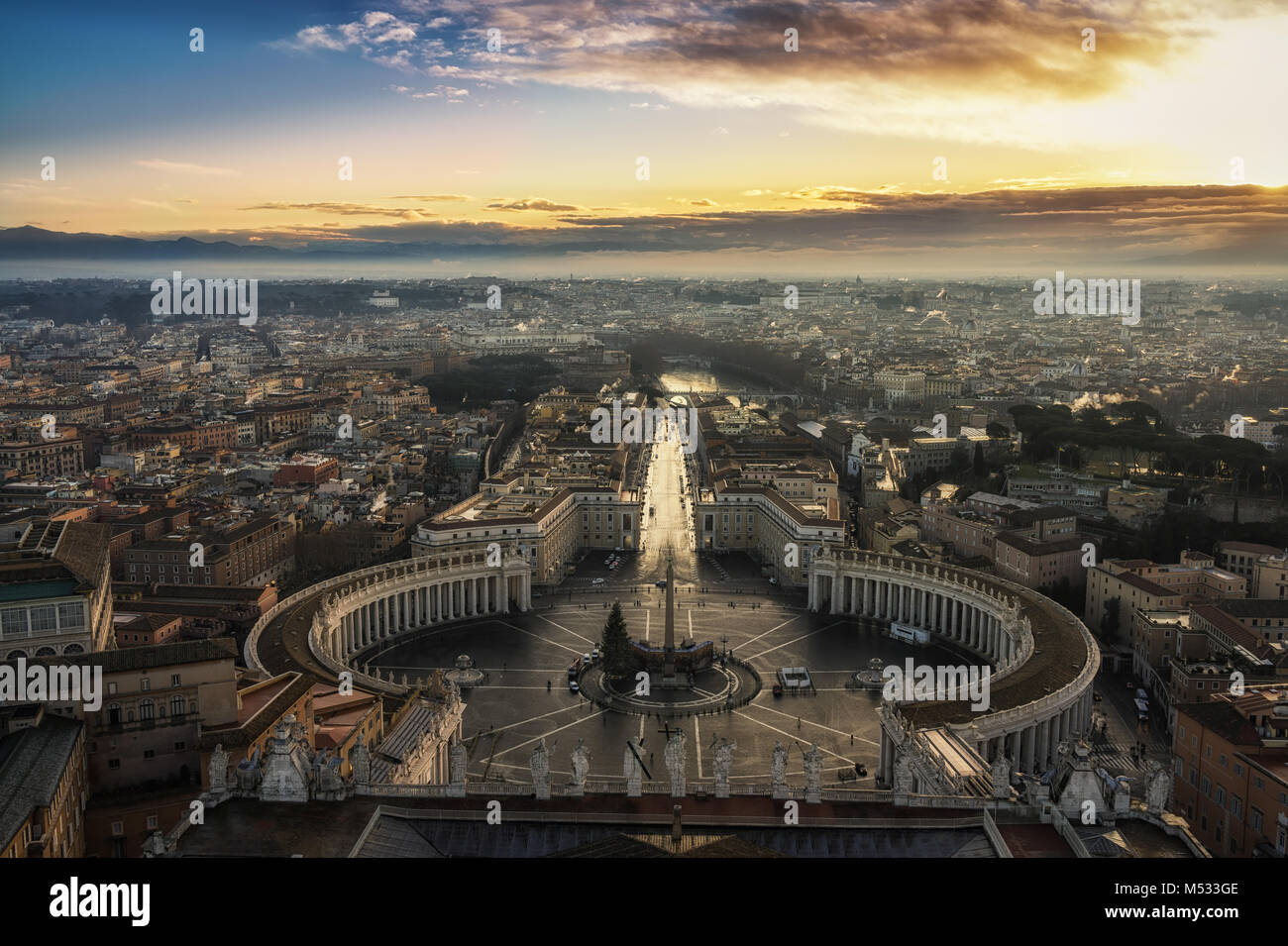 Rome in the morning Stock Photo - Alamy