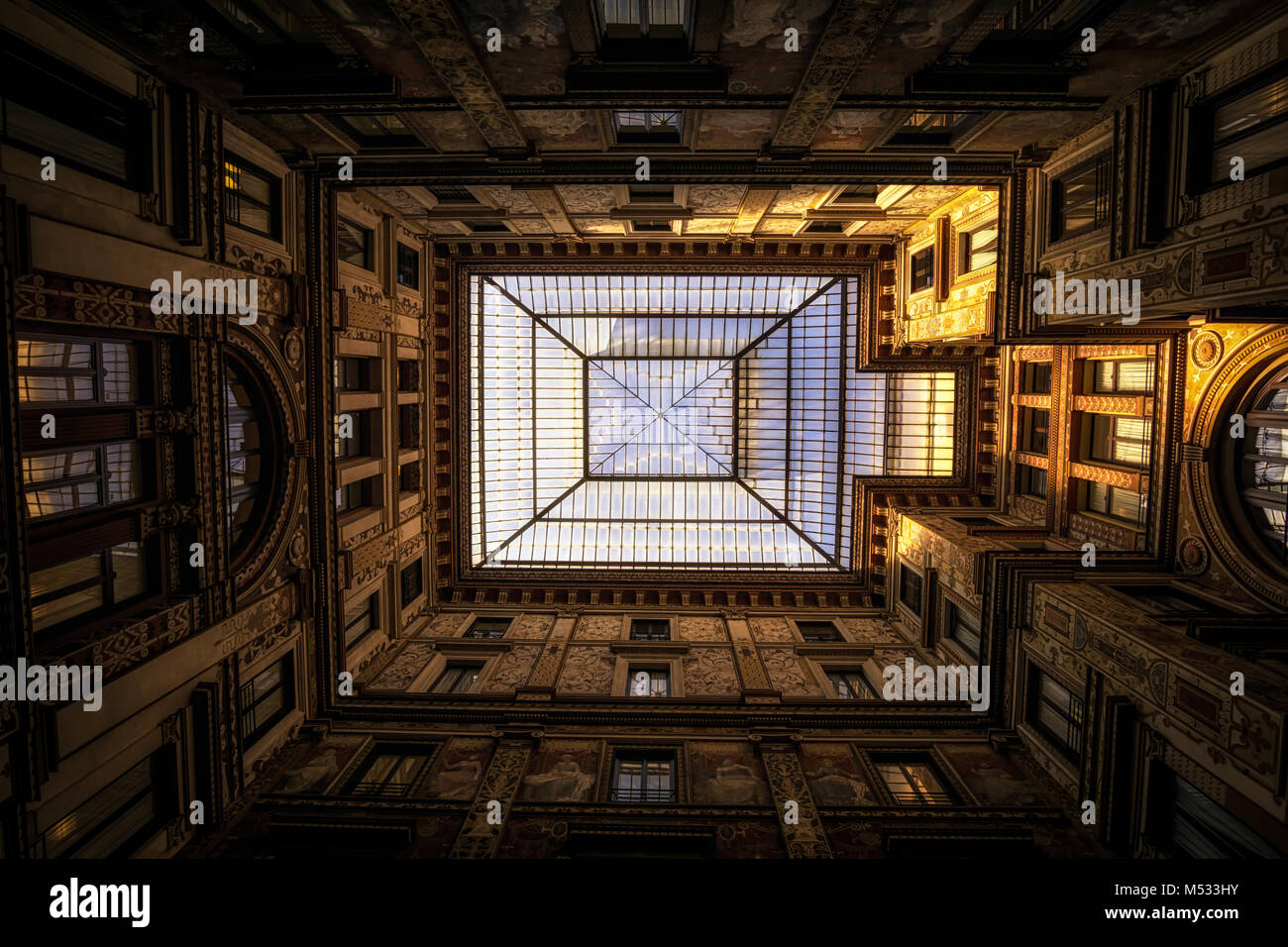 Courtyard in Rome Stock Photo - Alamy