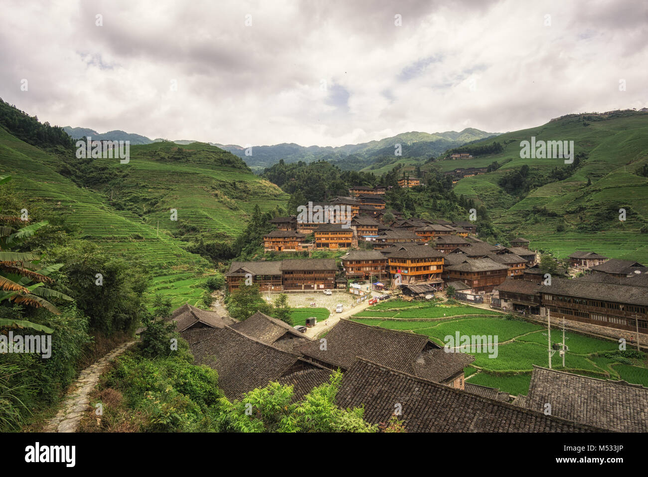 Dazhai village in china Stock Photo - Alamy