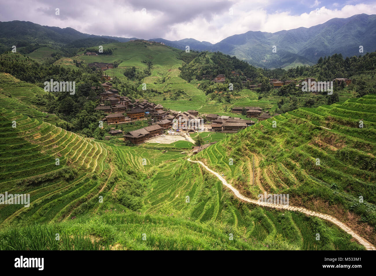 Dazhai village in china Stock Photo - Alamy