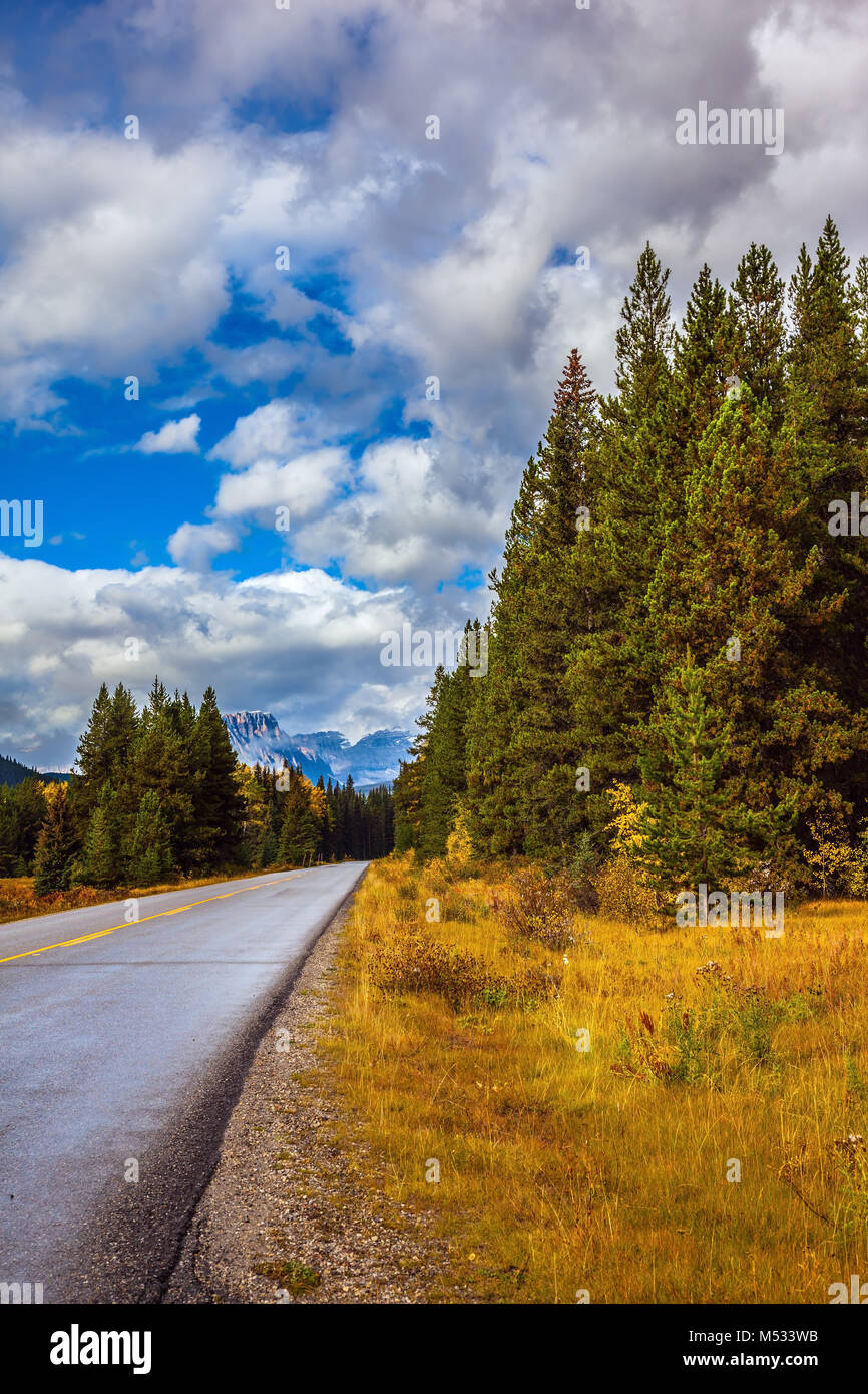 The Indian summer in Banff National Park Stock Photo - Alamy