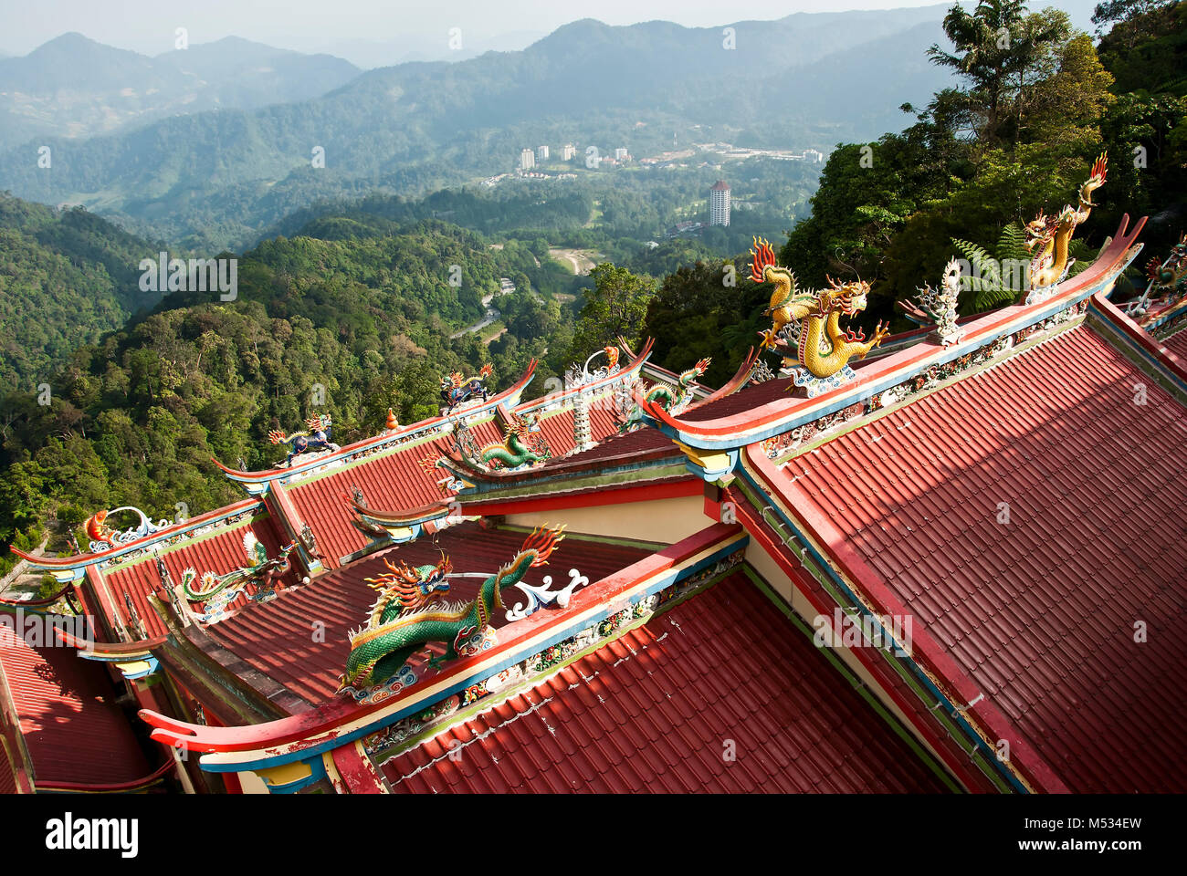 Roof View of Chin Swee Temple, Genting Highland - The temple is located ...