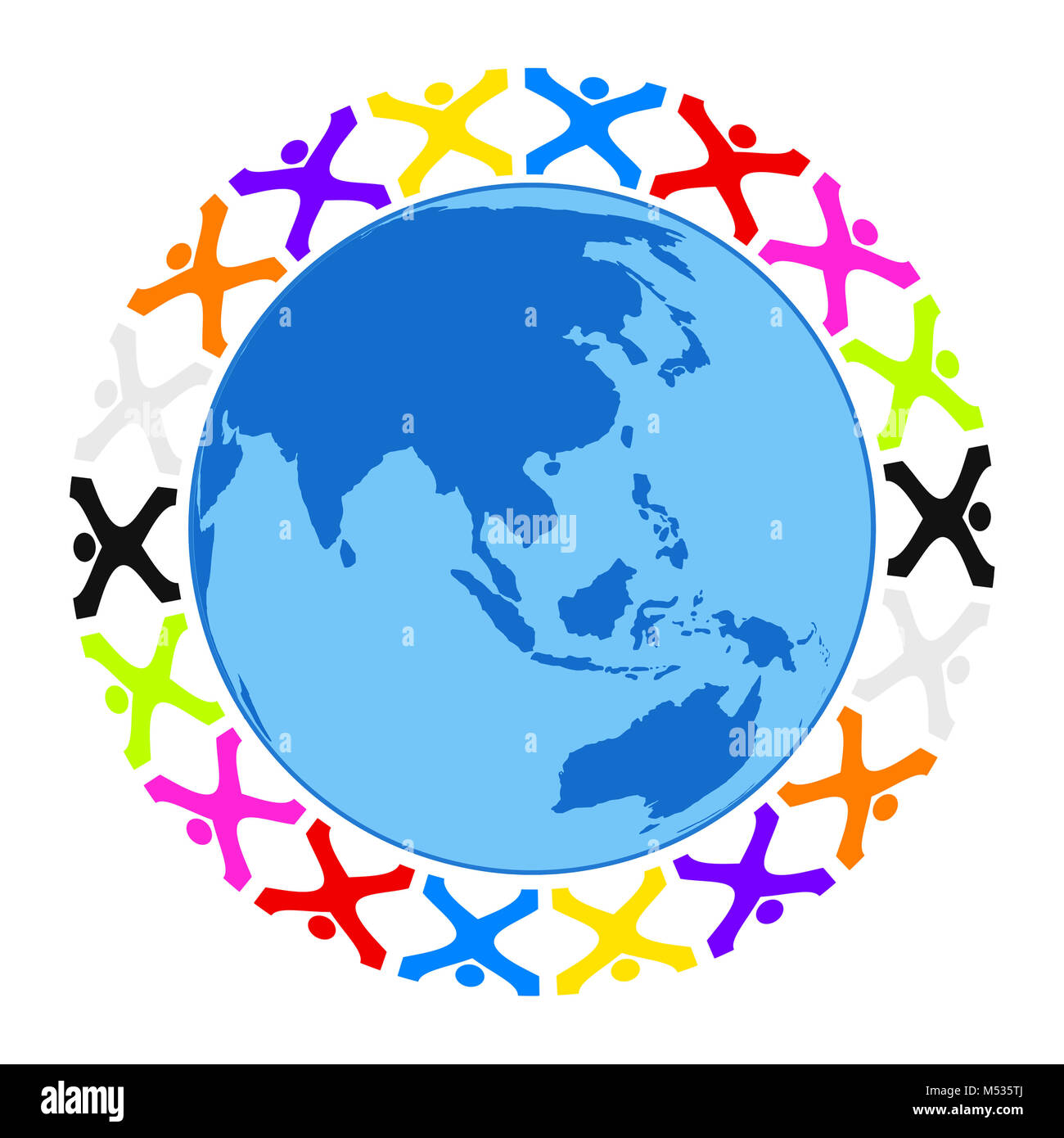 Stylized red world map hi-res stock photography and images - Alamy