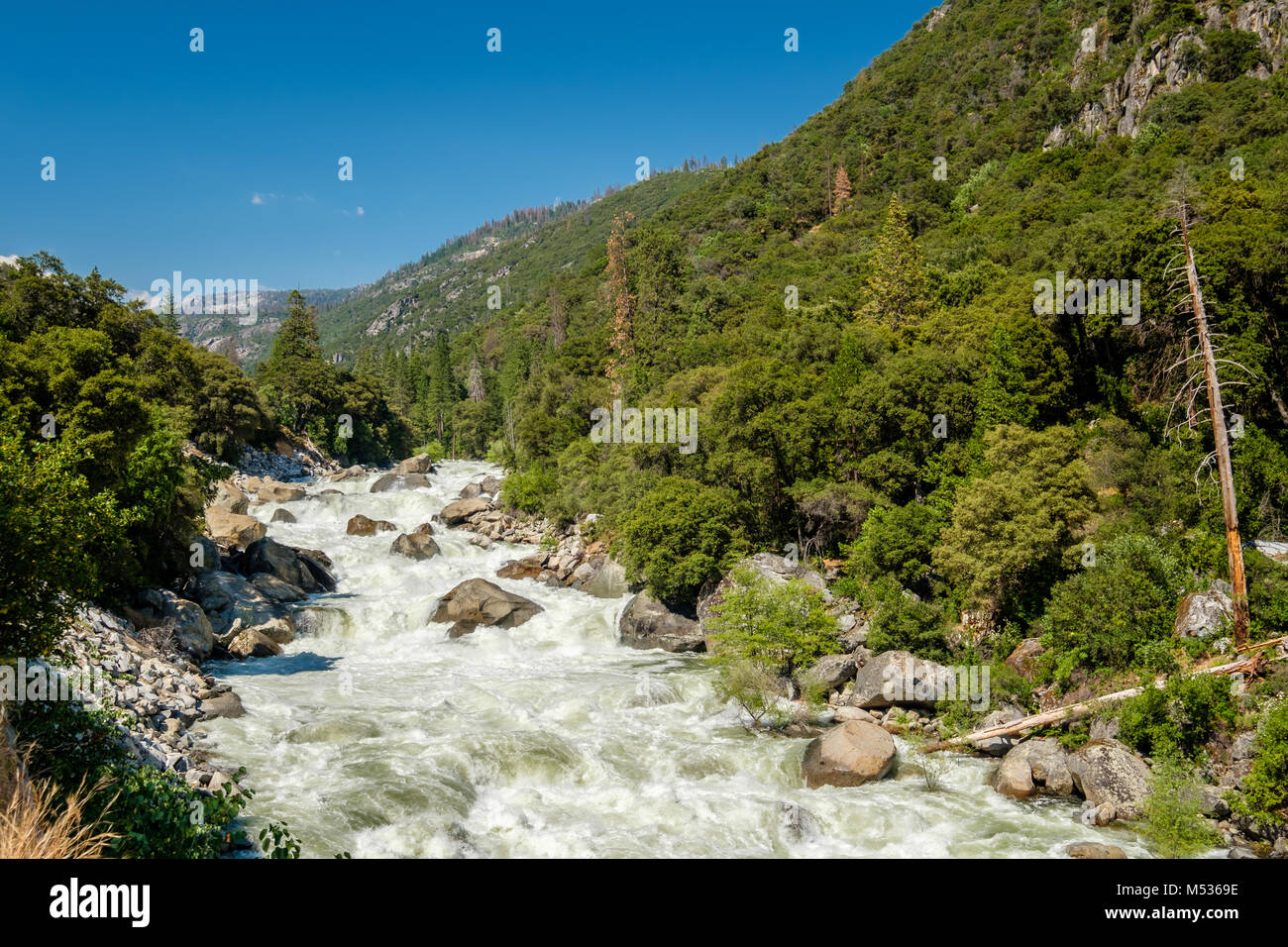 Merced River landscape in Yosemite Stock Photo - Alamy