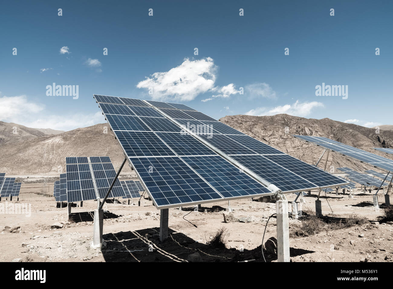 solar power generation Stock Photo - Alamy
