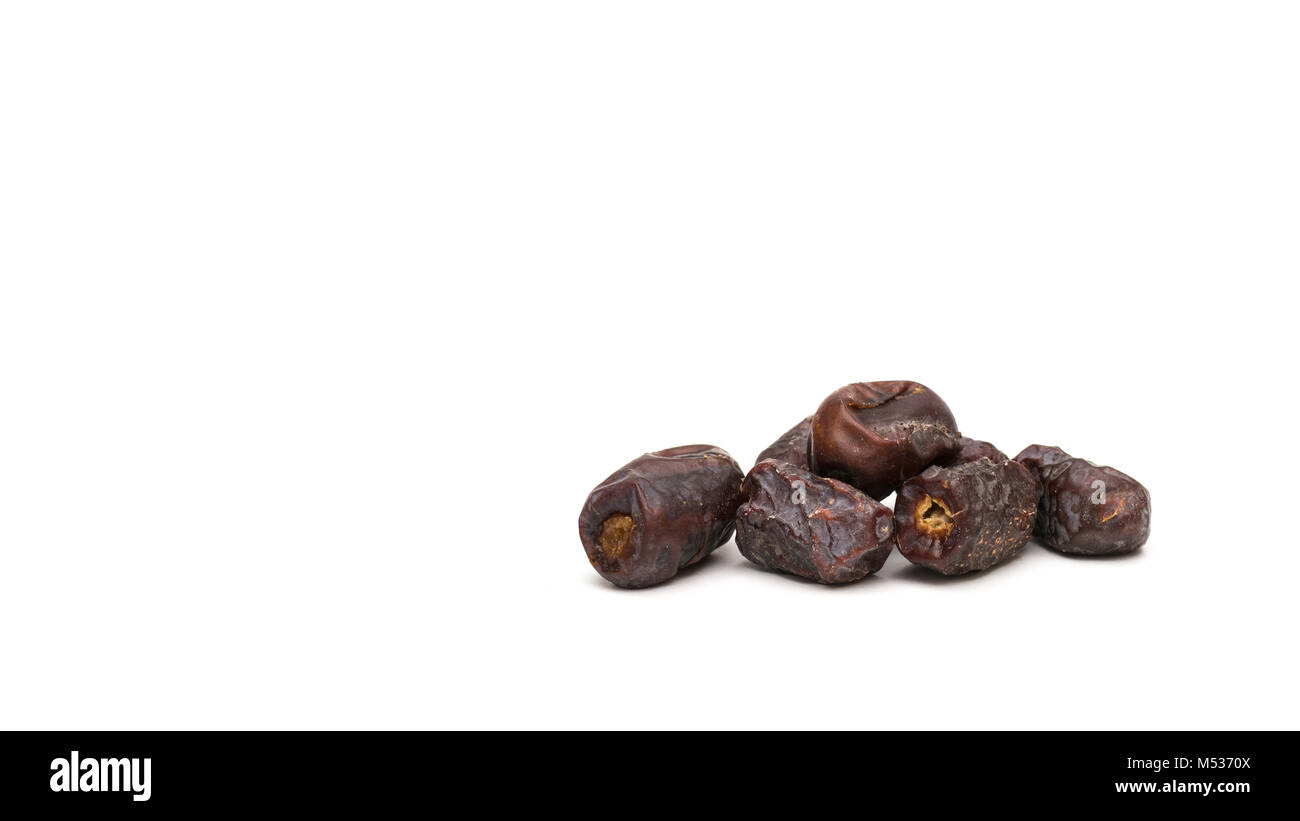 Dates on white background Stock Photo - Alamy
