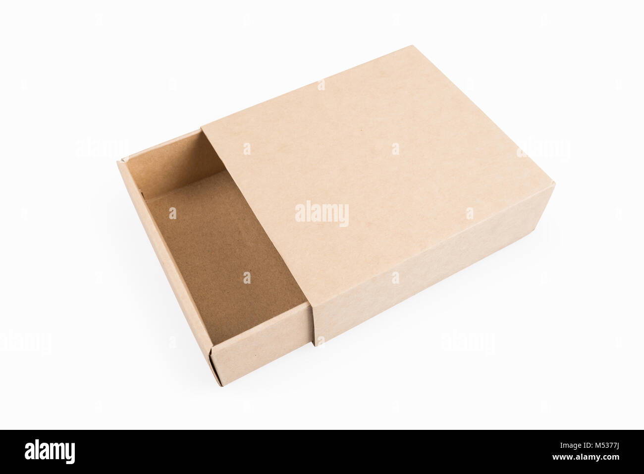 empty brown paper box isolated Stock Photo - Alamy