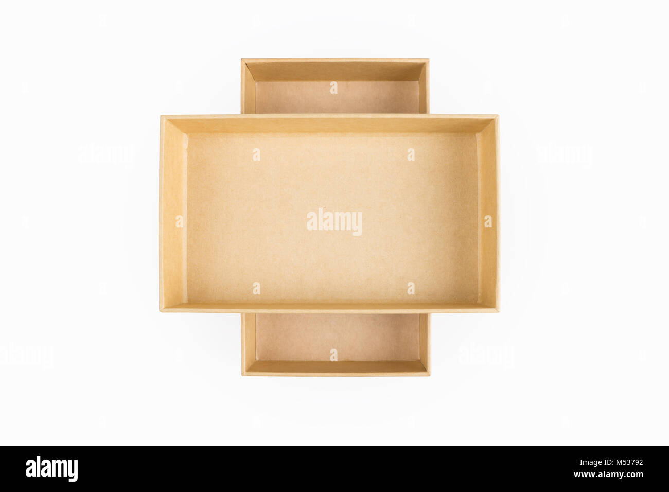 empty kraft paper box isolated Stock Photo - Alamy