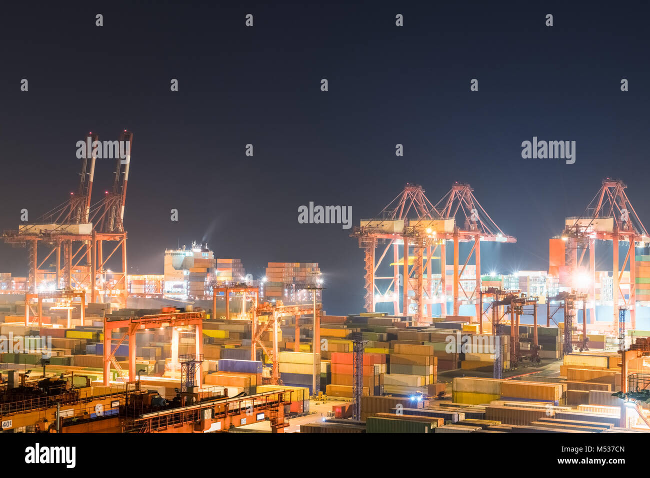 Shipping container terminal hi-res stock photography and images - Alamy