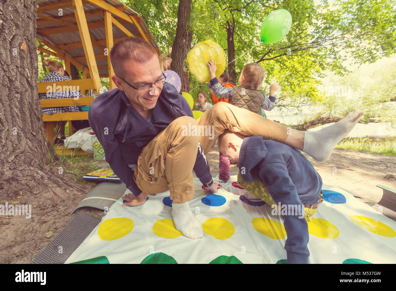 Playing twister hi-res stock photography and images - Alamy
