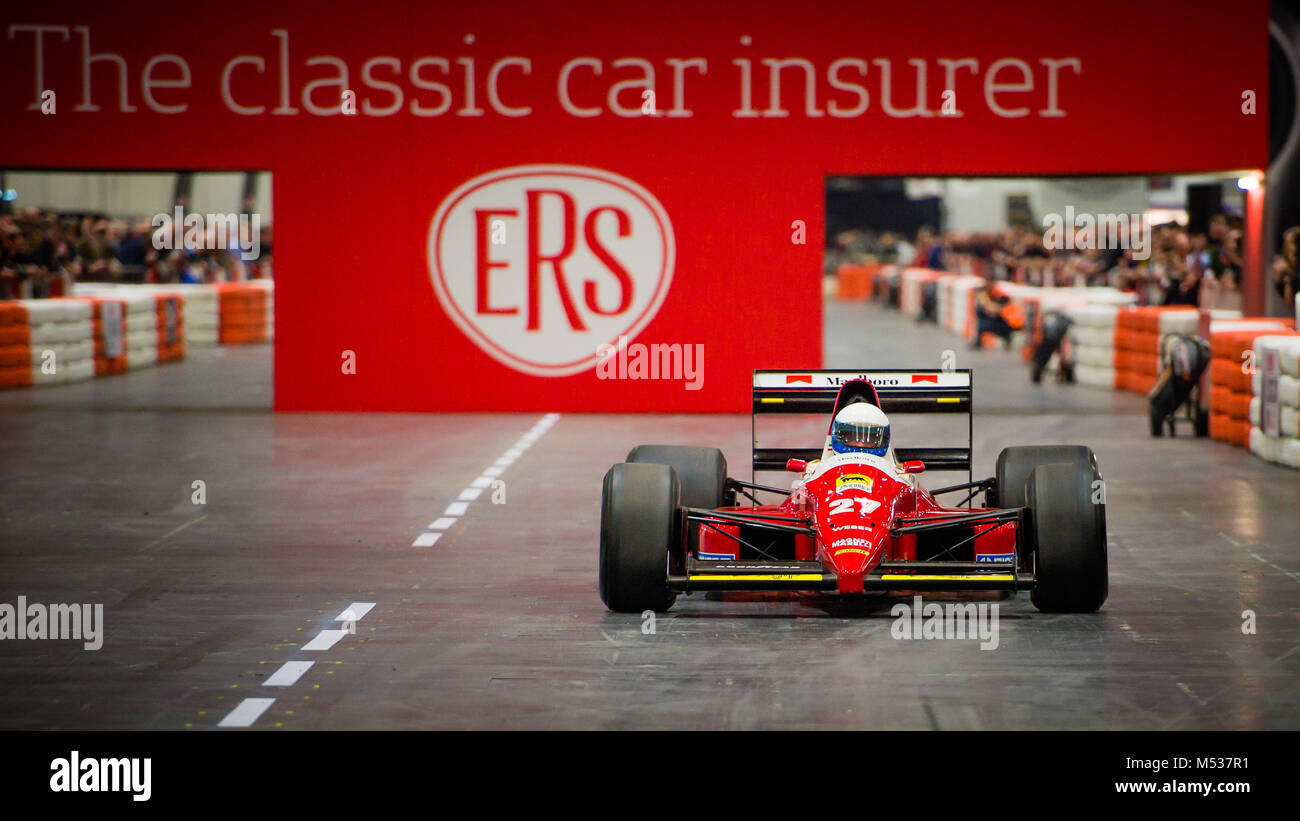 1989 Dallara MBS F190 Historic F1 racing car driving demonstration at ...