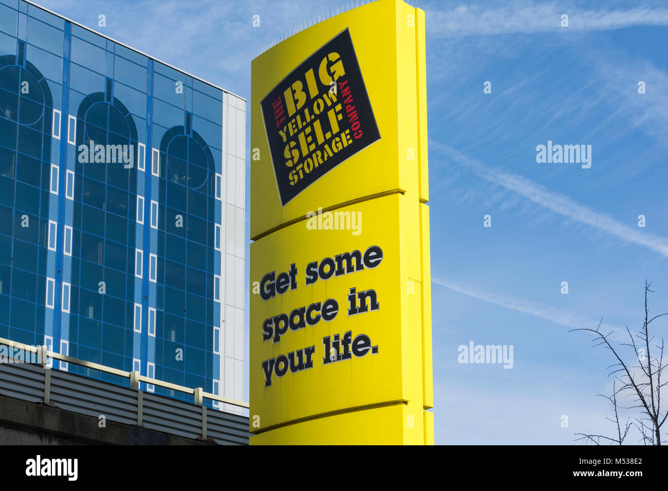 Big Yellow Self Storage warehouse facility in Brentford, west London ...