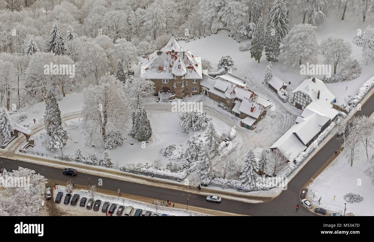 Aerial view, Winterberg, Winterberg, Winterberg, Winterberg, Snow ...