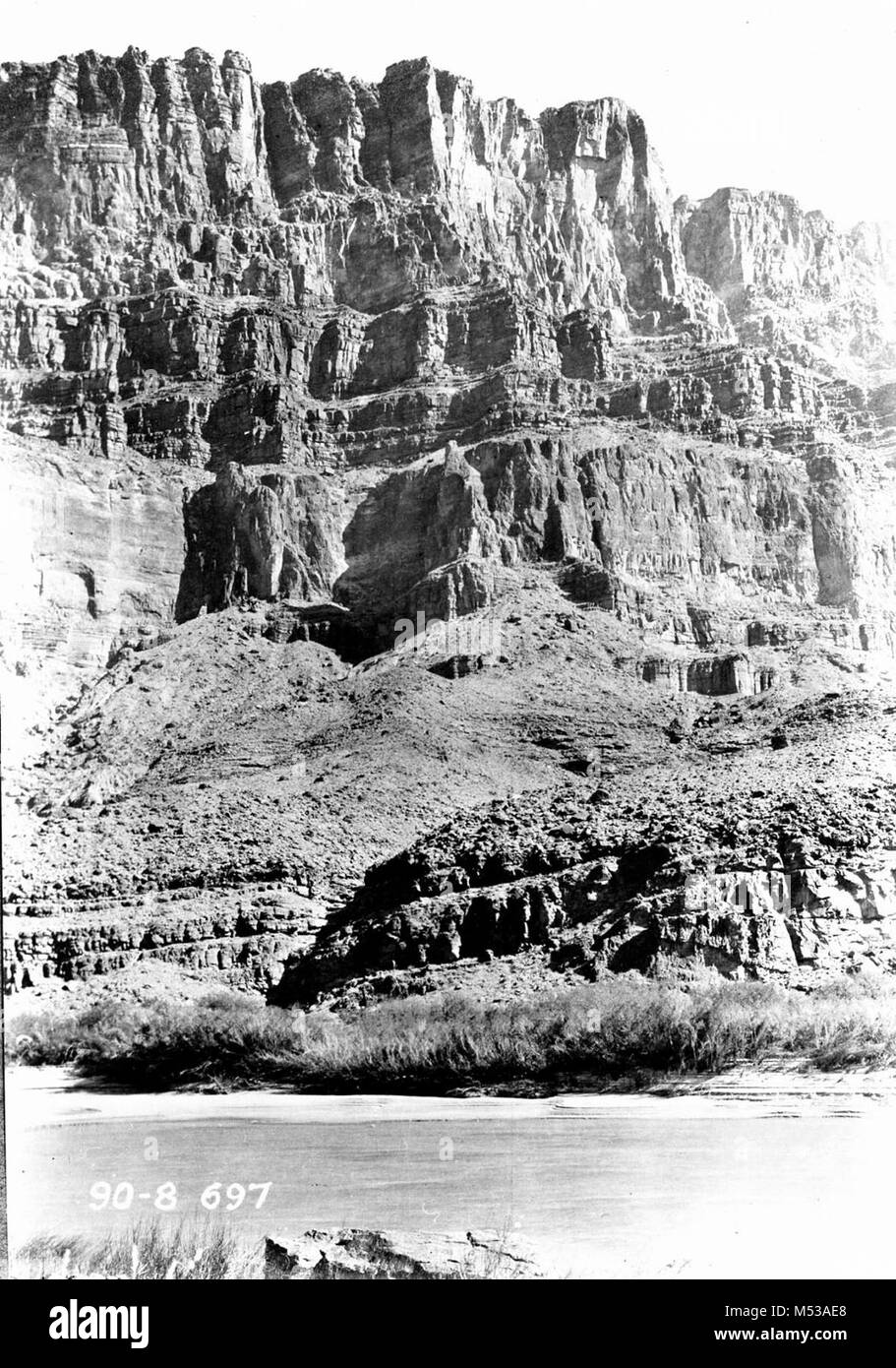 STONE EXPEDITION- CLIFFS BELOW LITTLE COLORADO RIVER. BEAMER TRAIL ...