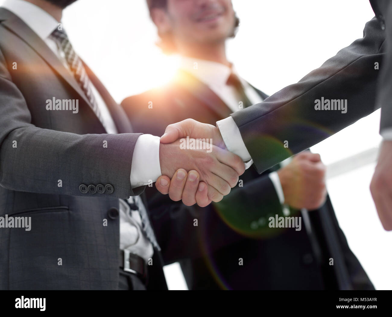 closeup.handshake of business people Stock Photo - Alamy