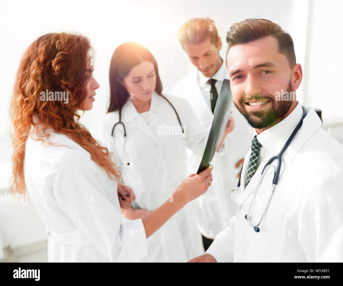 portrait of an experienced therapist Stock Photo - Alamy