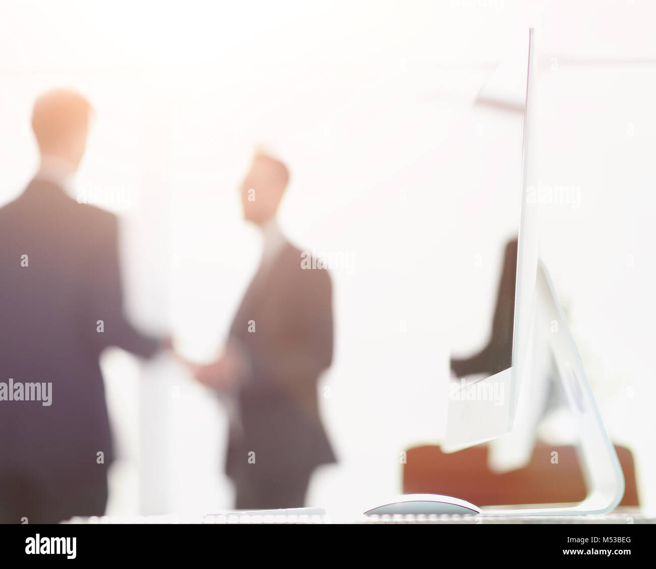 background image.employees in the office Stock Photo - Alamy