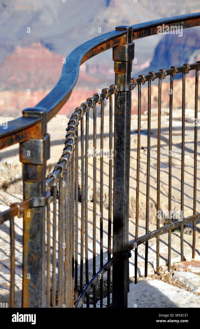 Grand Canyon Mather Point Landmark Dedication Stock Photo - Alamy