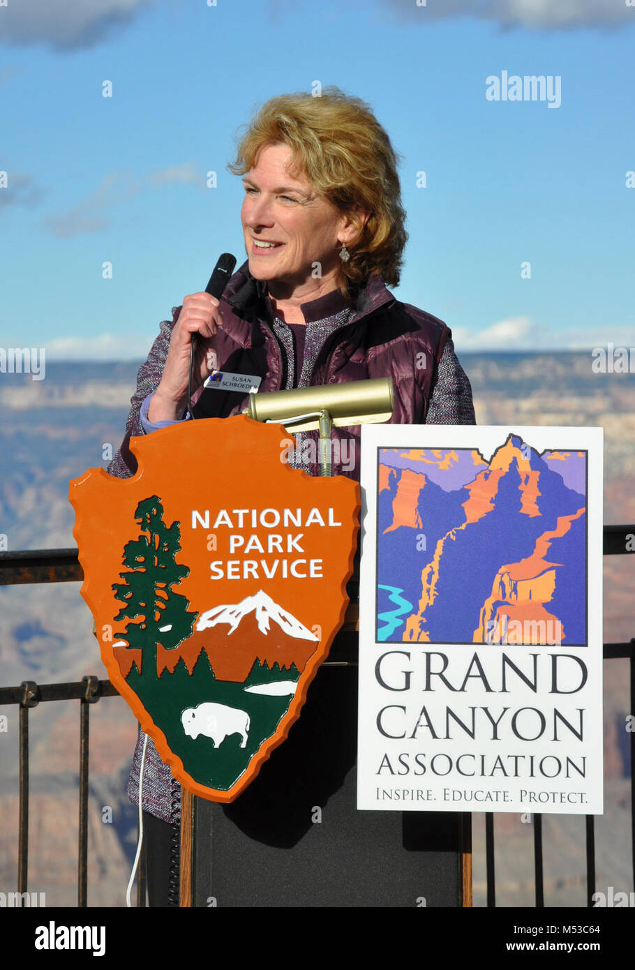 Grand Canyon Mather Point Landmark Dedication . New Mather Point ...