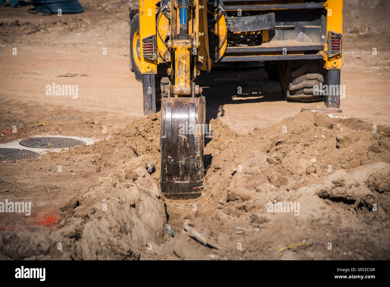 Digger construction construct building build machine machinery ...