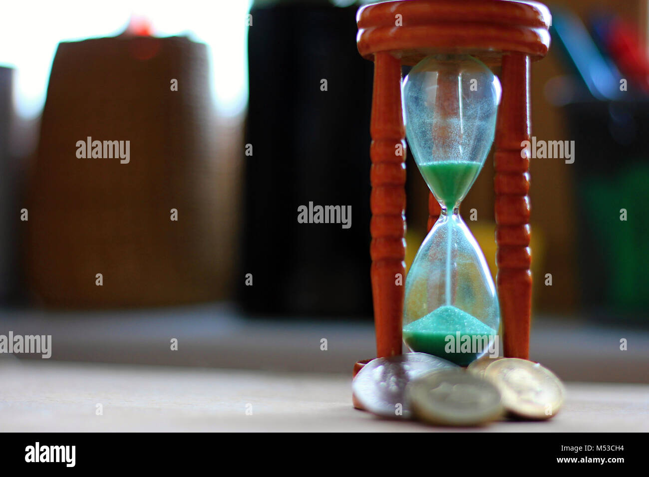 Money Sand Timer High Resolution Stock Photography and Images - Alamy