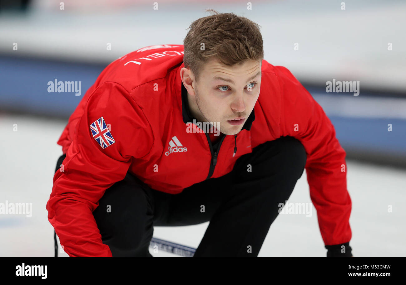 Great Britain Kyle Waddell during their match with Norway at the ...