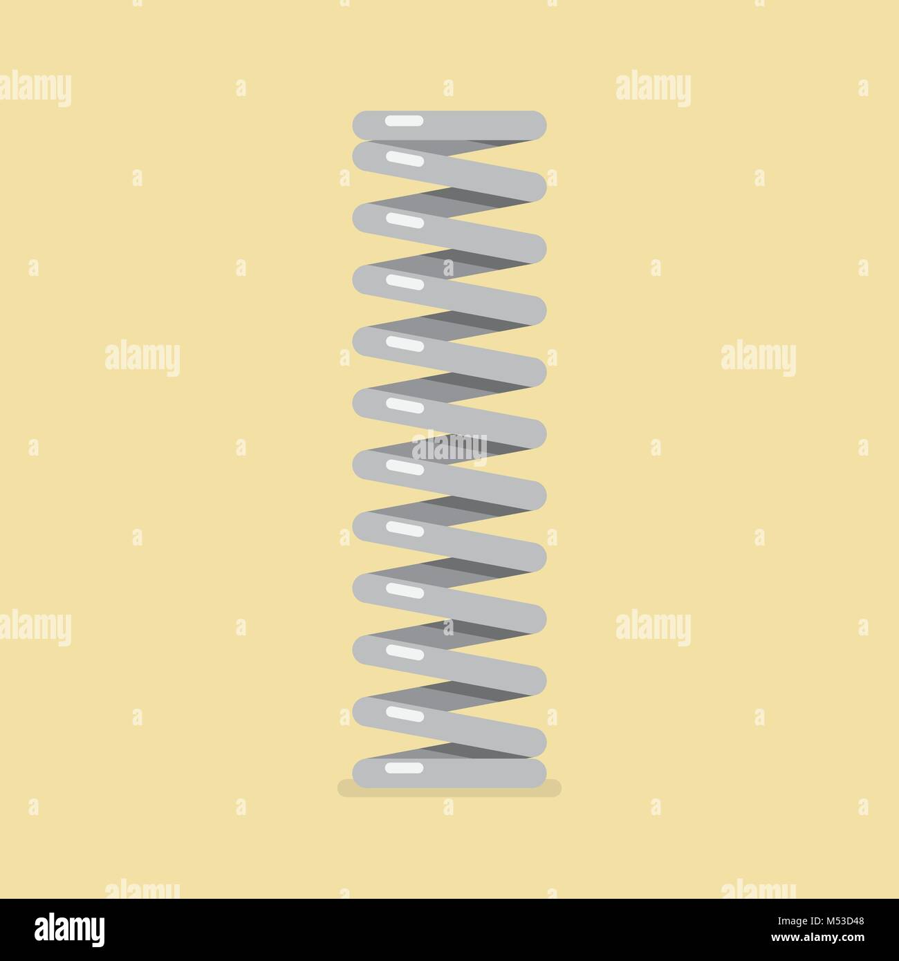 Elastic metal spring. Vector illustration Stock Vector Image & Art - Alamy