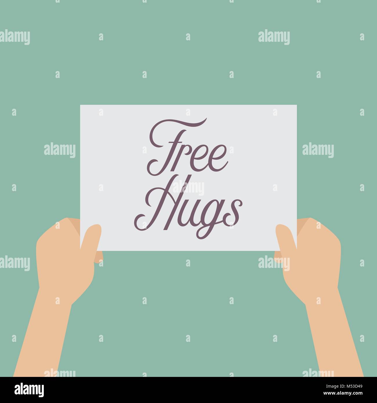 Free hug hugs free hugs Stock Vector Images - Alamy