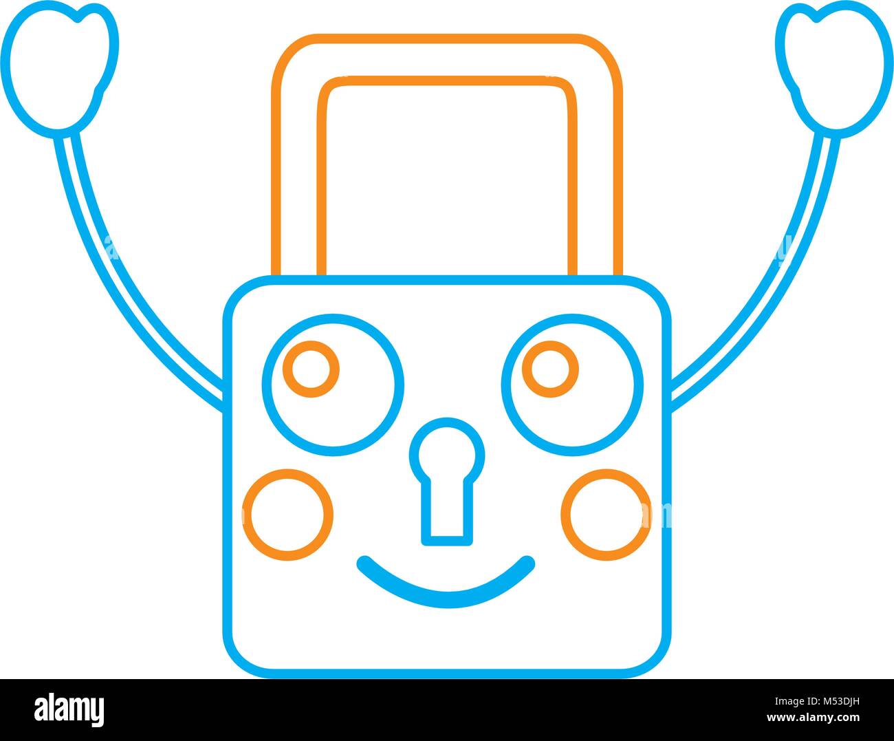 safety lock happy emoji icon image Stock Vector Image & Art - Alamy