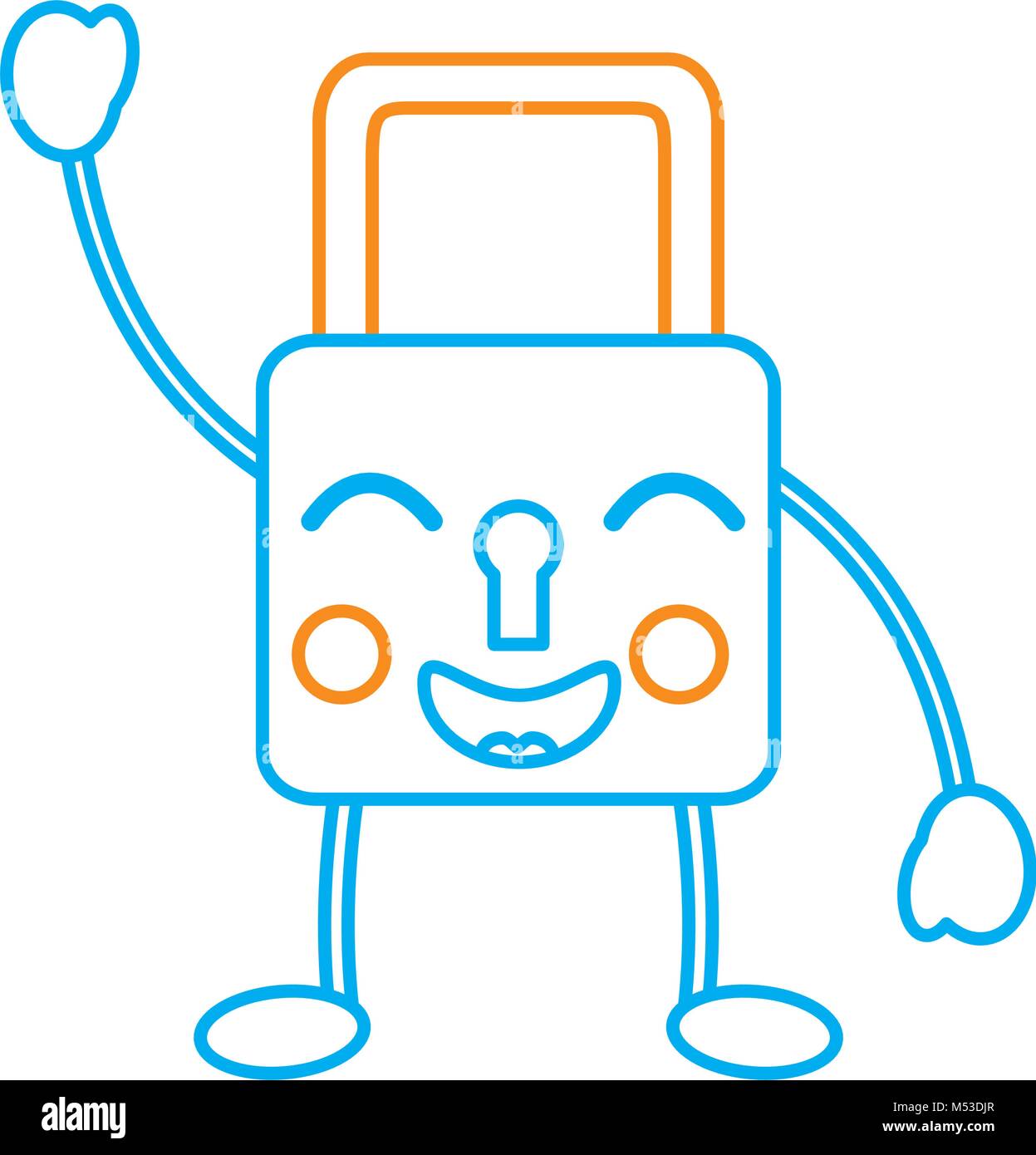 safety lock happy emoji icon image Stock Vector Image & Art - Alamy