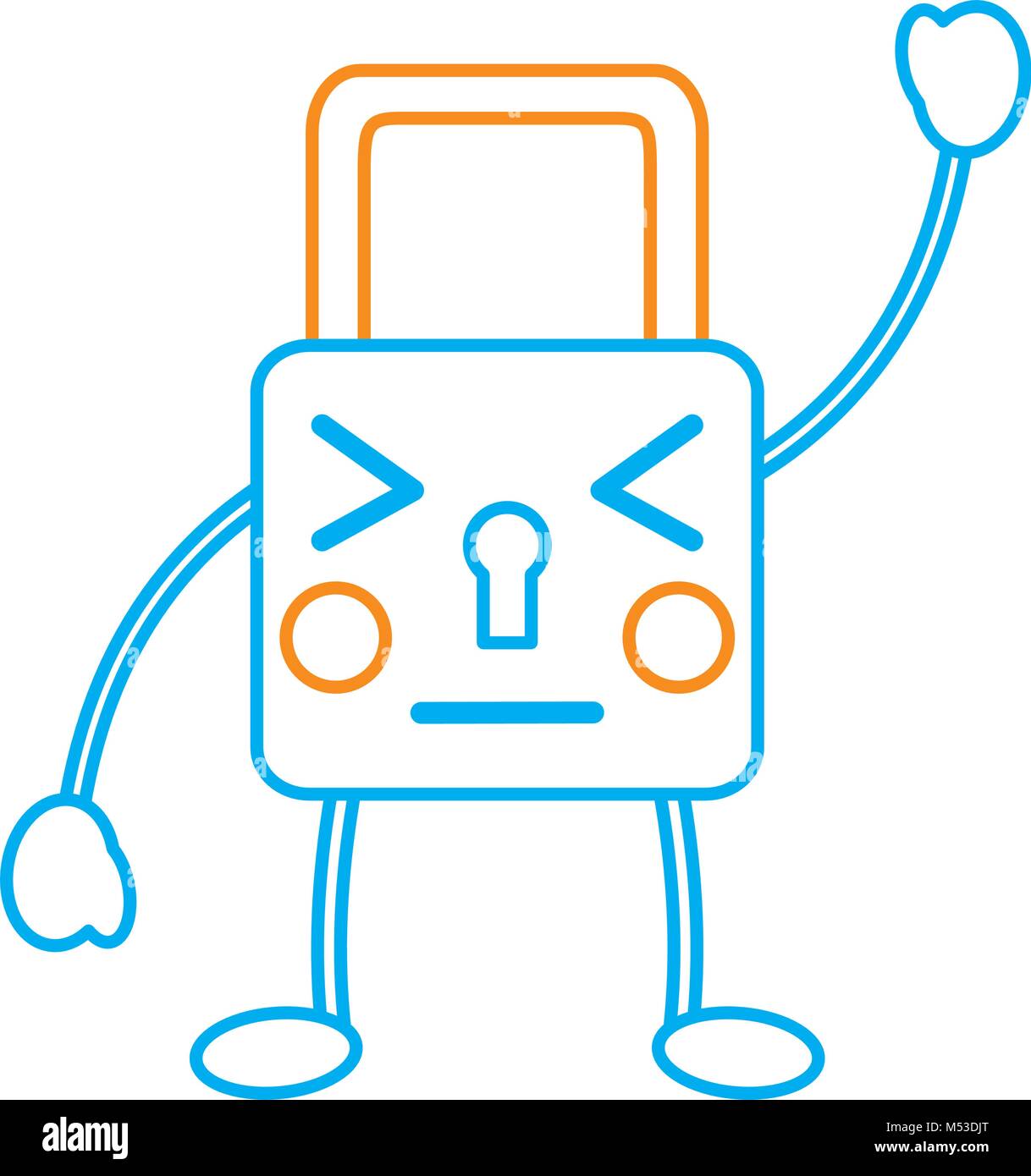 safety lock angry emoji icon image Stock Vector Image & Art - Alamy