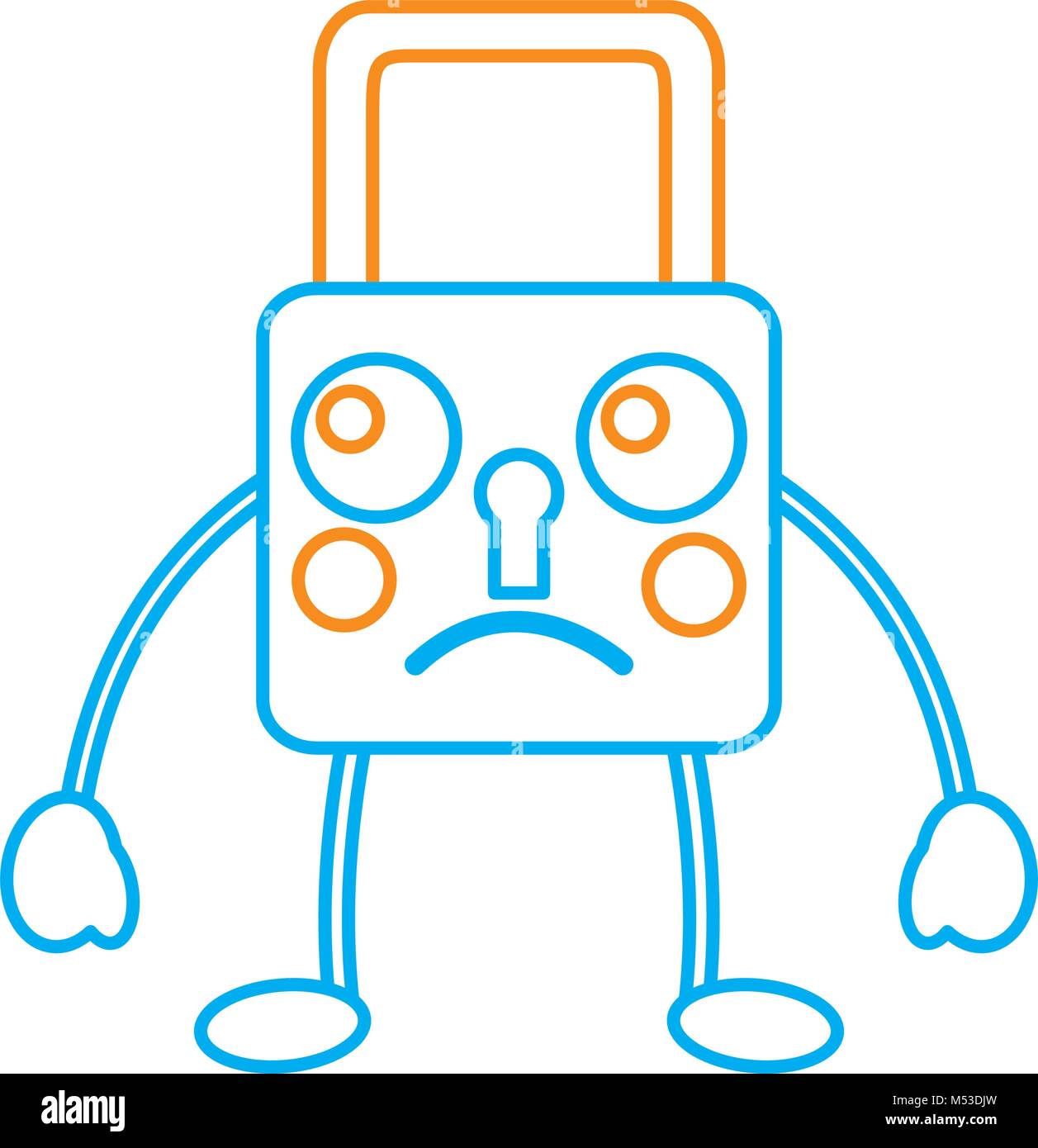 safety lock sad emoji icon image Stock Vector Image & Art - Alamy