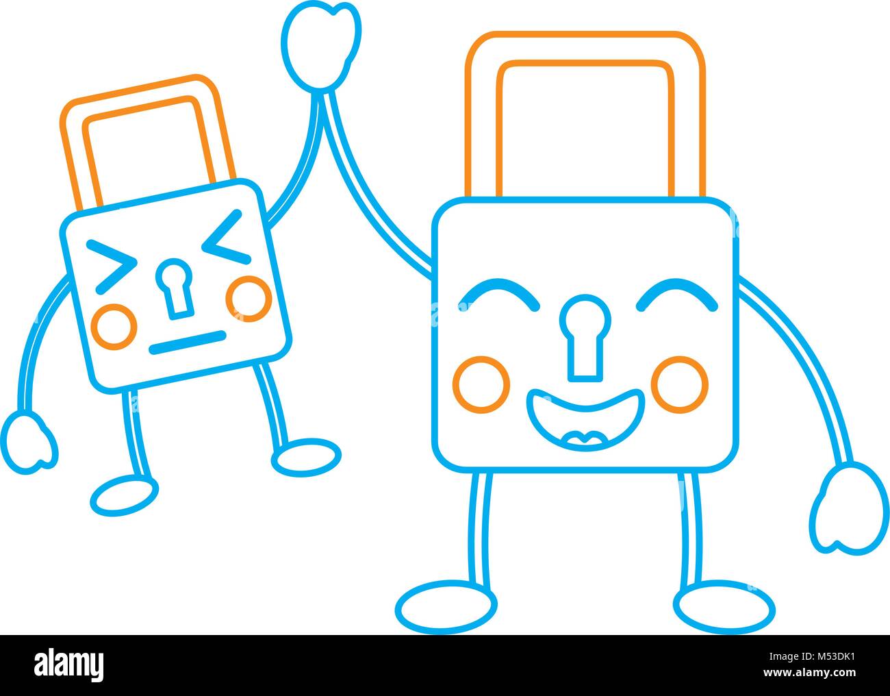 safety locks emoji icon image Stock Vector Image & Art - Alamy