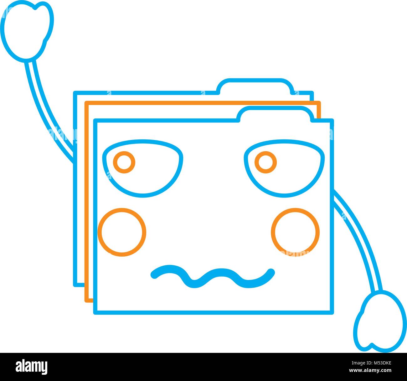 file folder angry emoji icon image Stock Vector Image & Art - Alamy