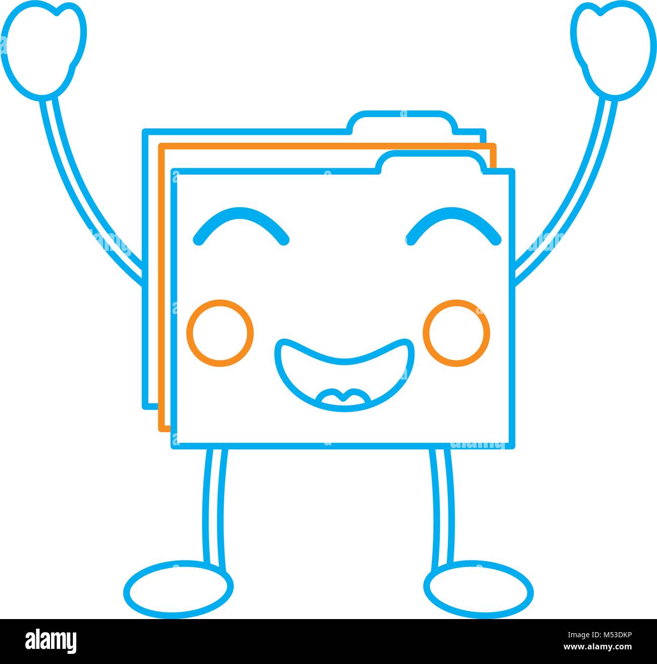 file folder happy emoji icon image Stock Vector Image & Art - Alamy