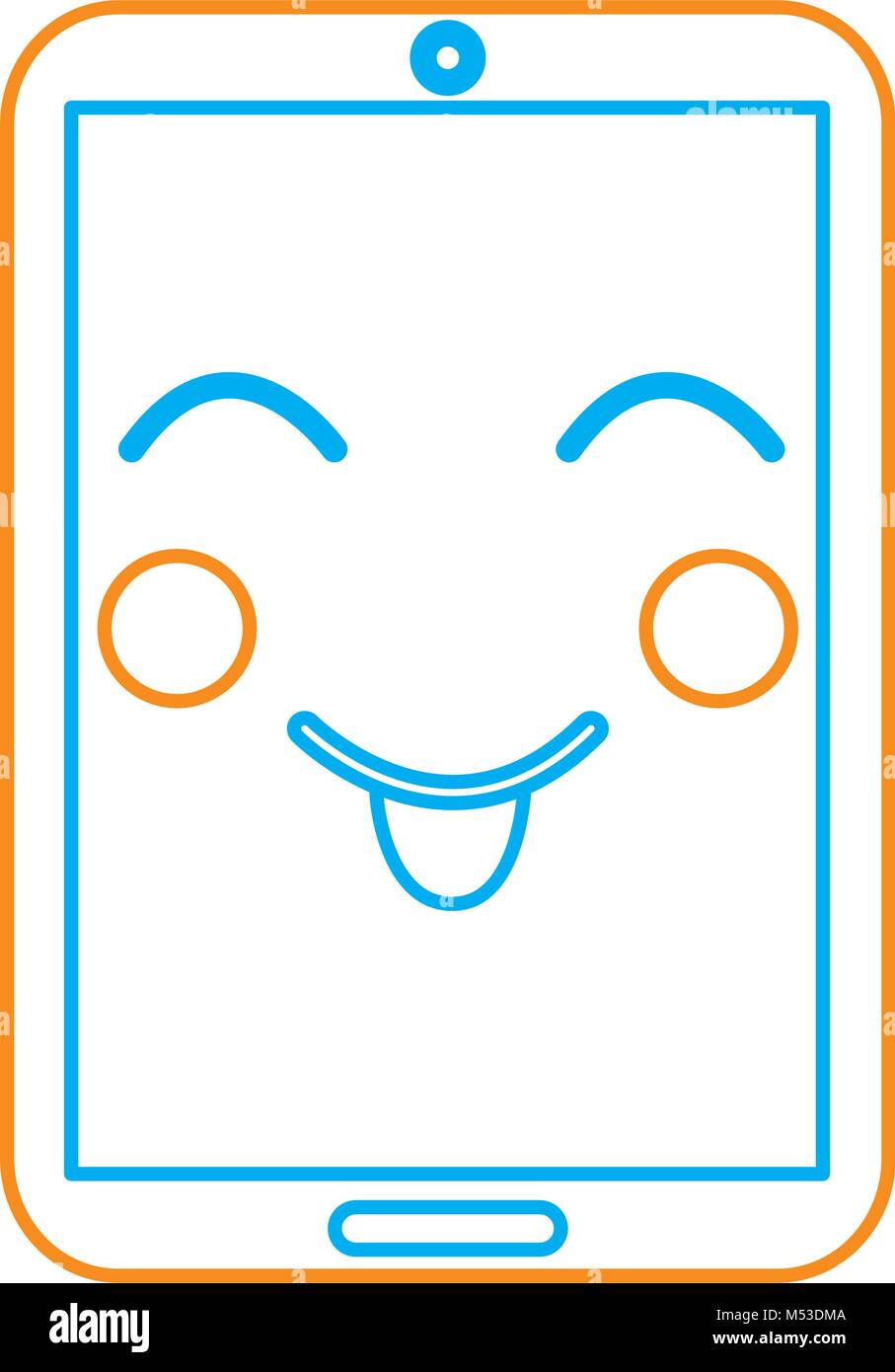 cellphone happy emoji icon image Stock Vector Image & Art - Alamy