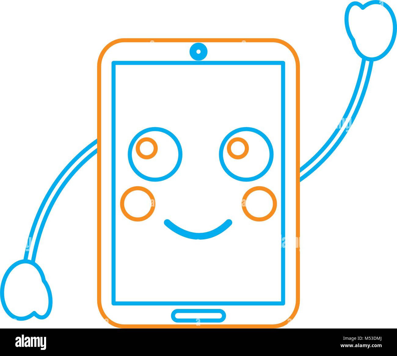 cellphone happy emoji icon image Stock Vector Image & Art - Alamy