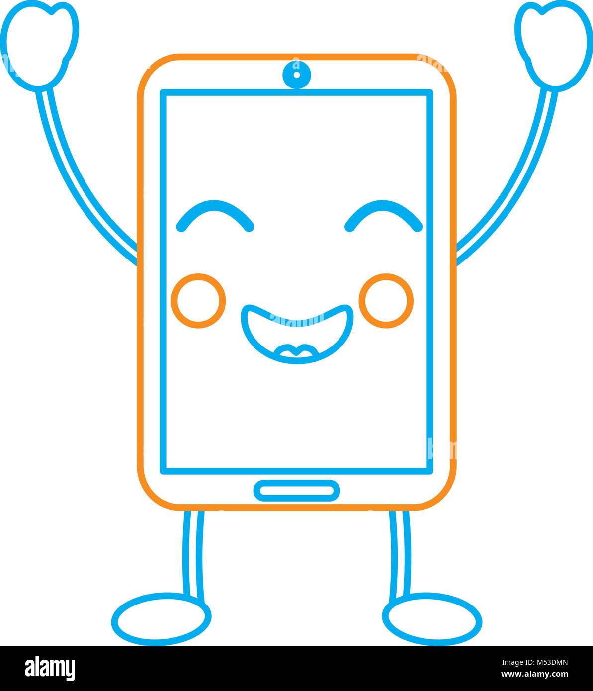 cellphone happy emoji icon image Stock Vector Image & Art - Alamy