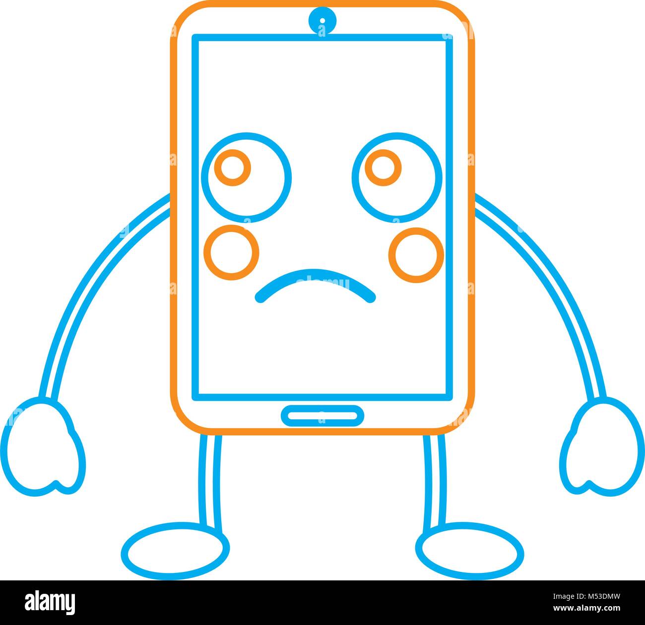 cellphone sad emoji icon image Stock Vector Image & Art - Alamy